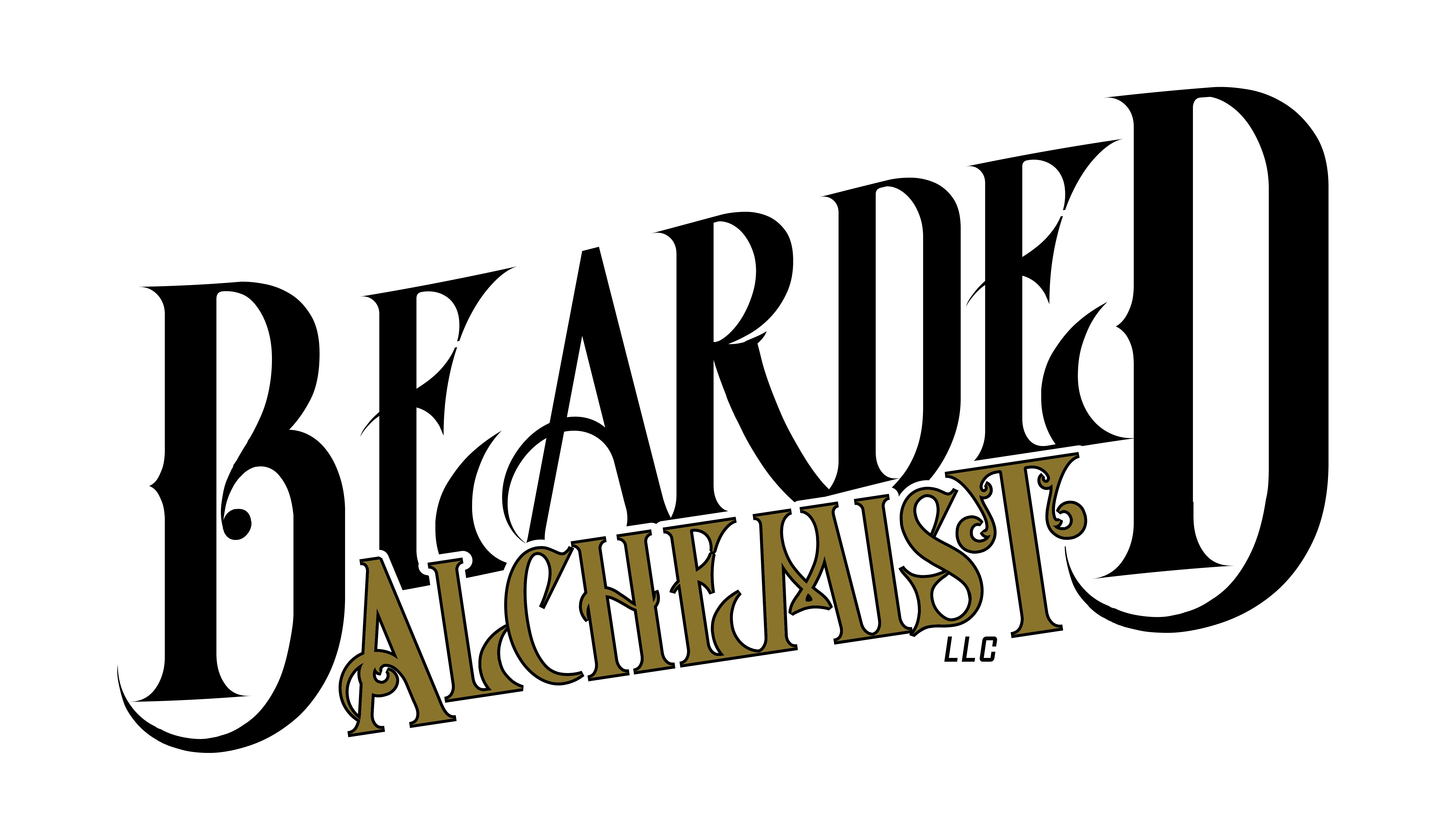 Sticker Bearded Alchemist Text Logo Bearded Alchemist